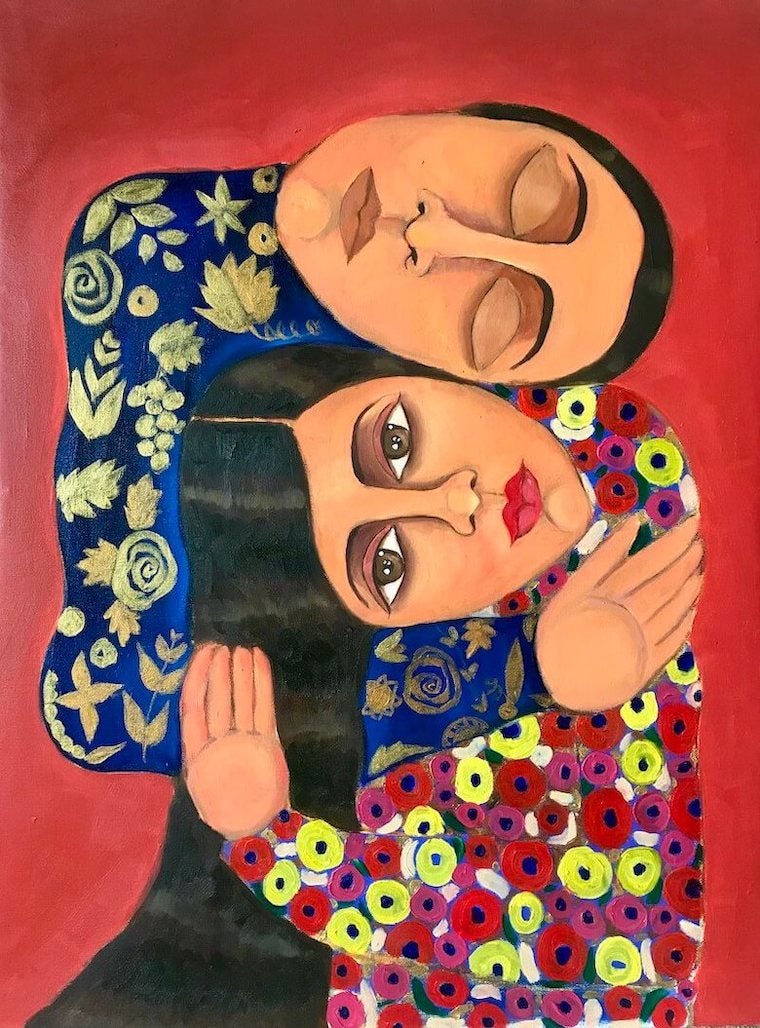 La peintre palestinienne Malak Mattar raconte la bande de Gaza, la peur ...