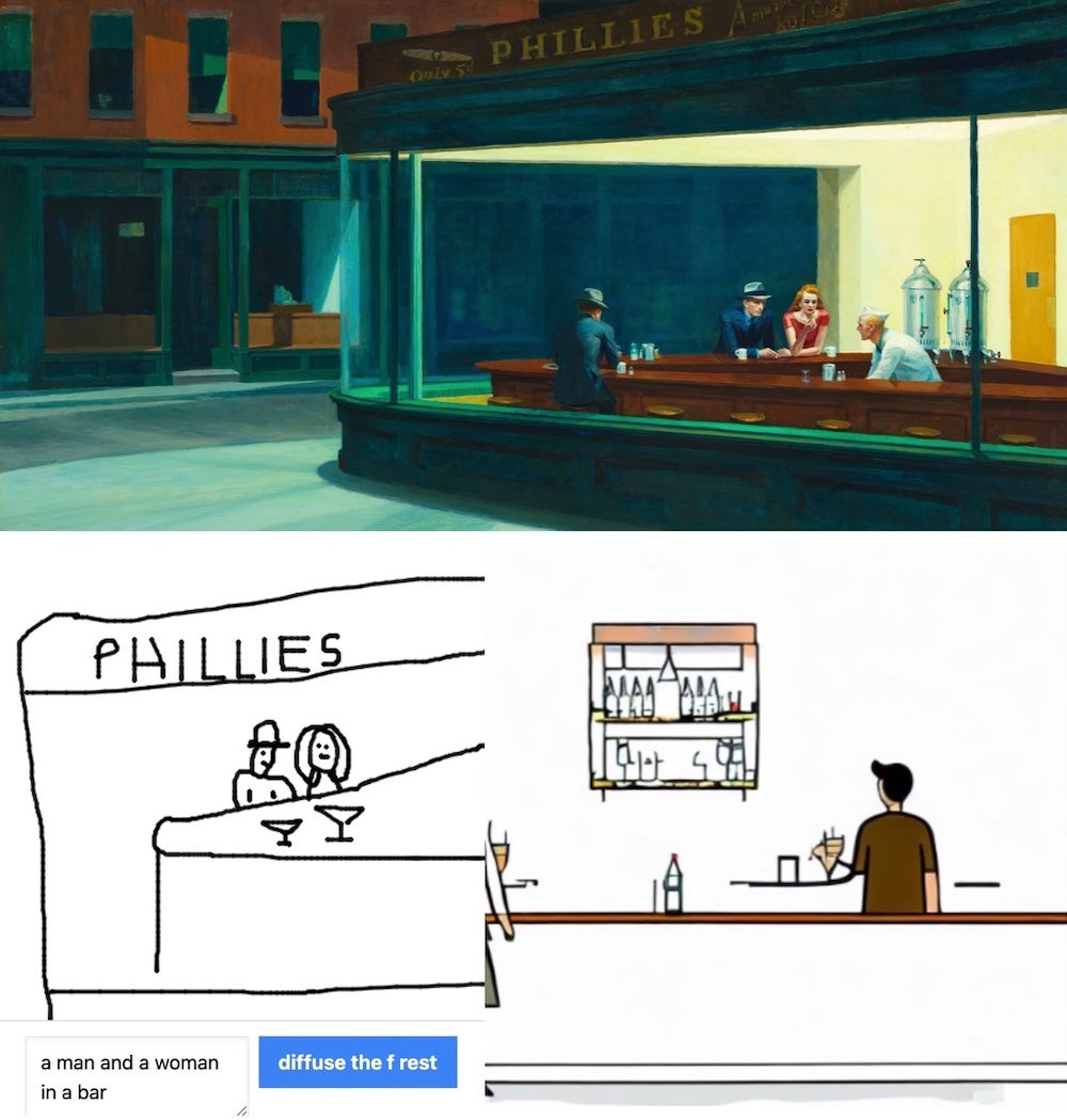 On a demandé à une IA de sublimer nos dessins tout cheum