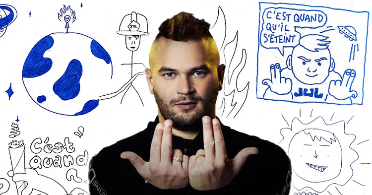On a essayé de dessiner la prochaine cover d’album de Jul (ça tourne mal)