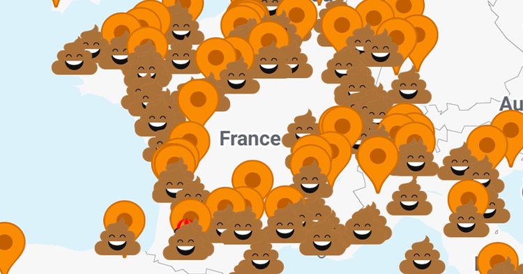 Poop Map, l’appli pour savoir où et quand vos potes coulent leur ...