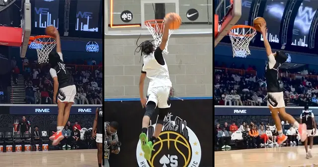 Il s’appelle Romelo Hill, il a 15 ans, il fait 1,67 m, et il claque ...