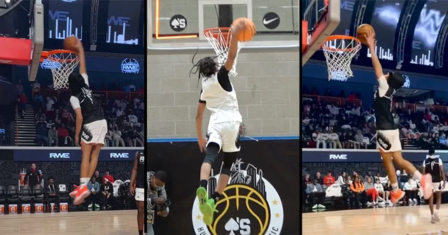 Il s’appelle Romelo Hill, il a 15 ans, il fait 1,67 m, et il claque ...