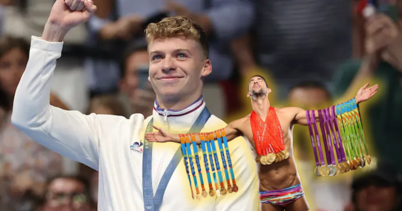 La folle histoire derrière les photos de Léon Marchand (et son frère ...