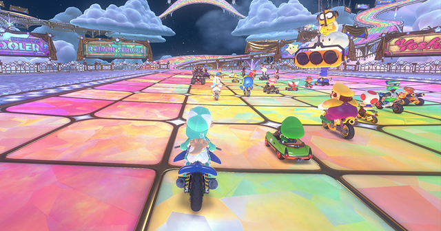 Où est la nouvelle Route Arc-en-ciel dans Mario Kart : World?